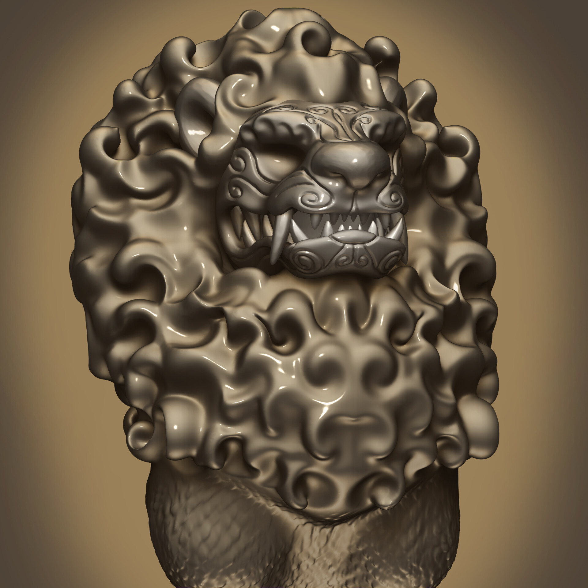 ArtStation - Chinese lion