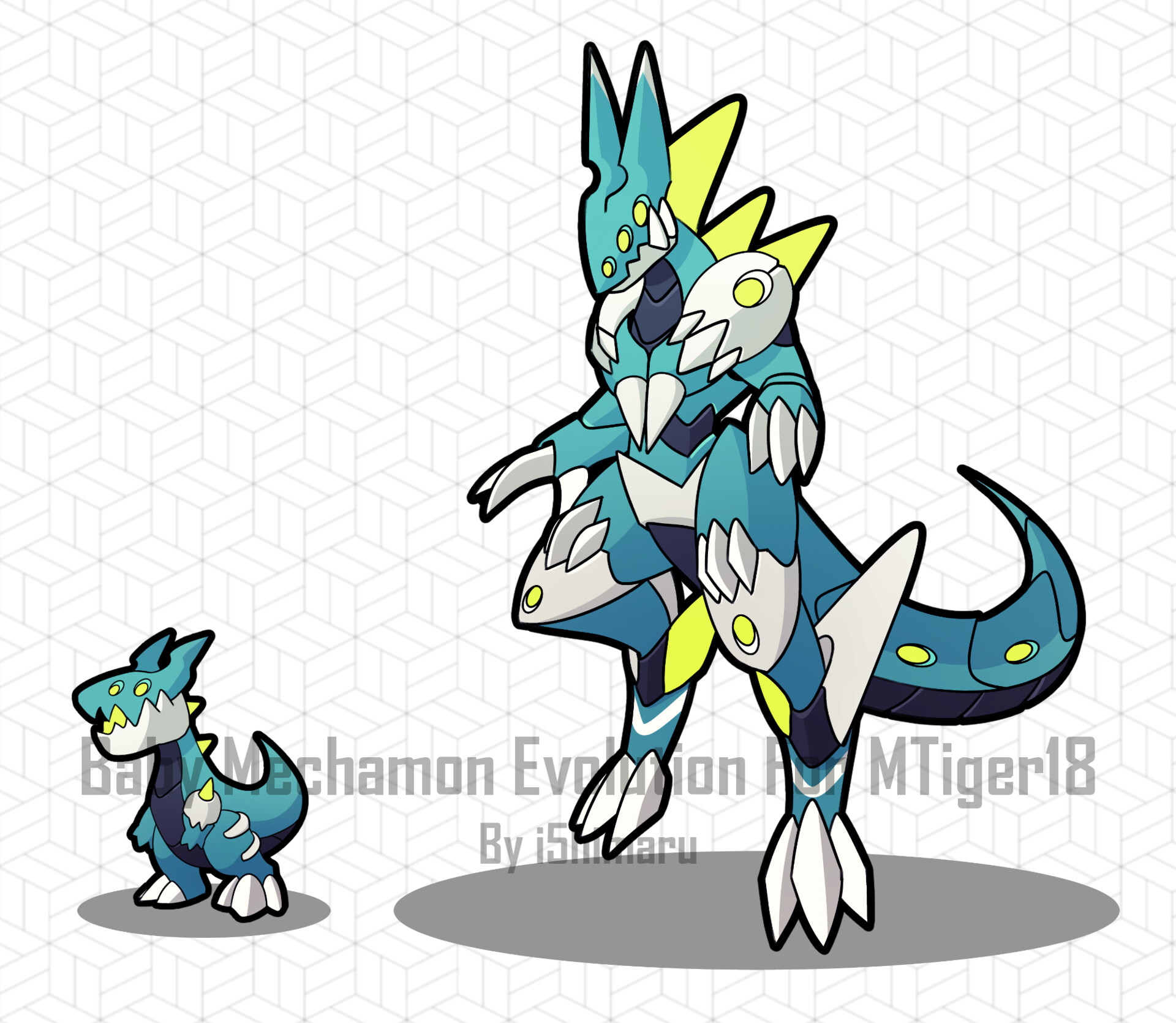 ArtStation - Baby mechmon Evo. For MTiger18