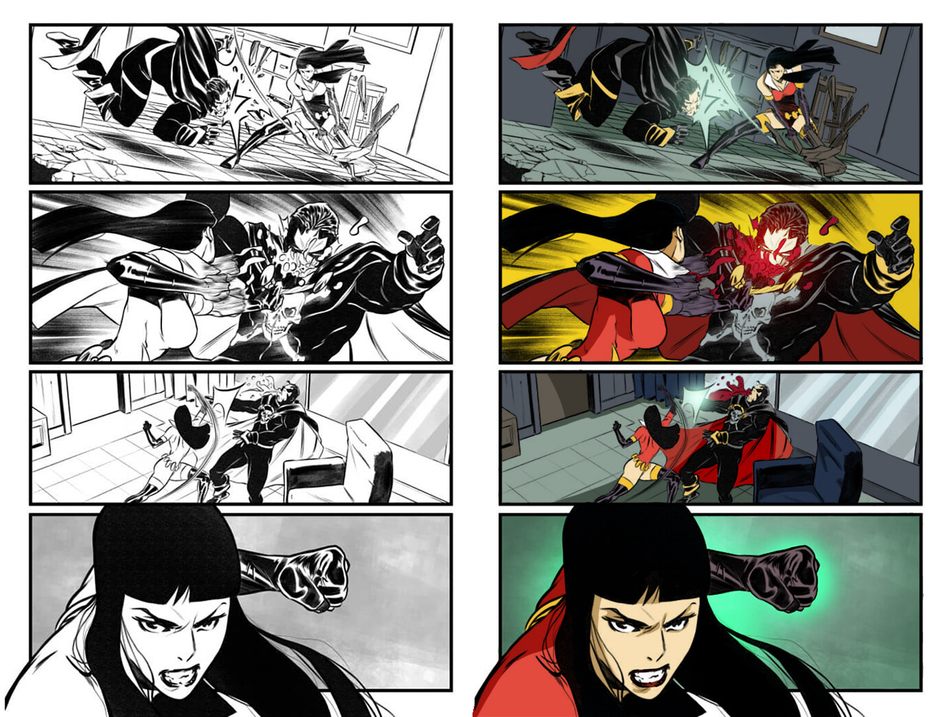 ArtStation - Color test page- Vampirella the dark power#5 -11