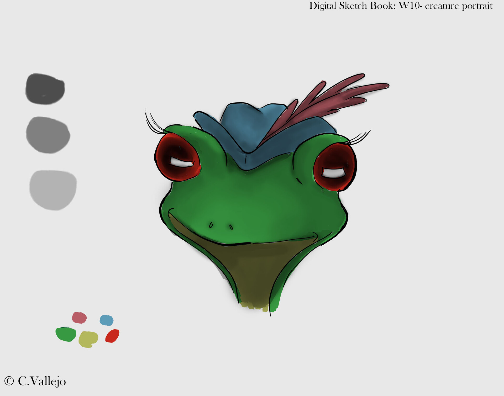 Concepcion Vallejo - Frog Character Concept