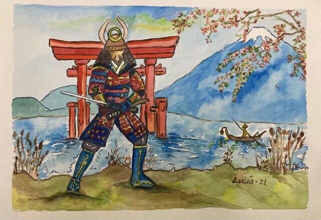 ArtStation - The legend of the samurai and the fisherman