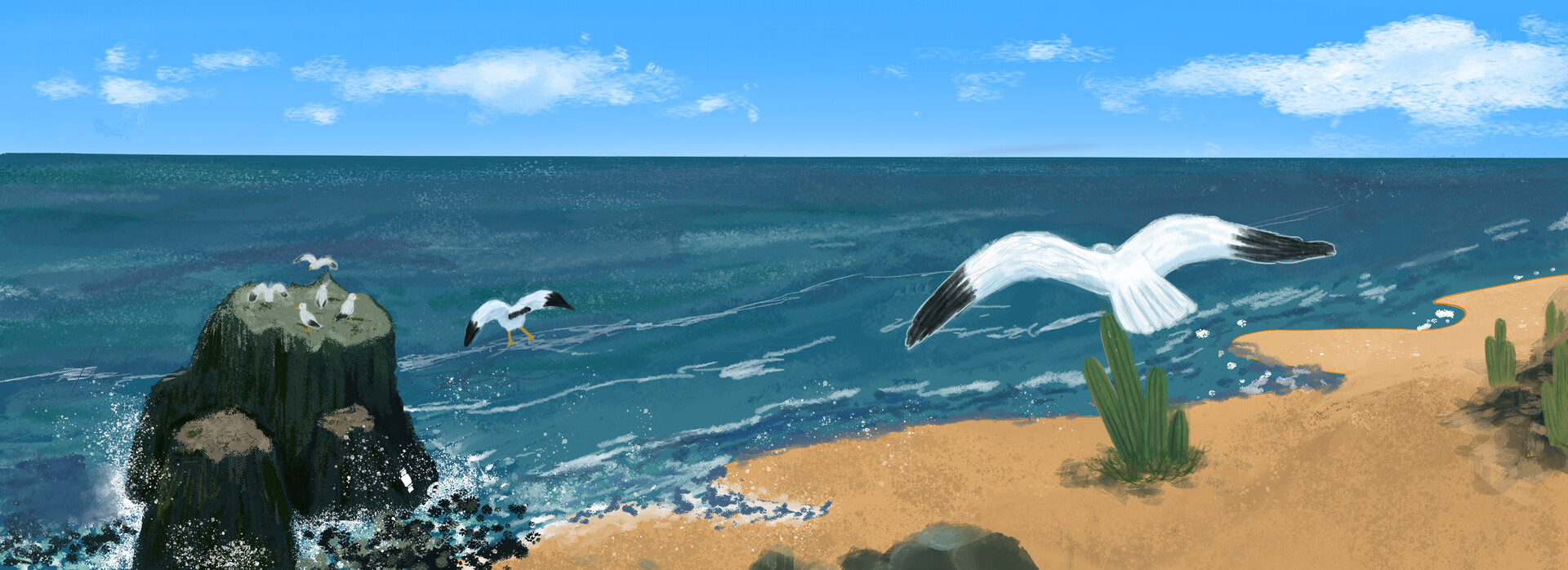 ArtStation - Marine coast