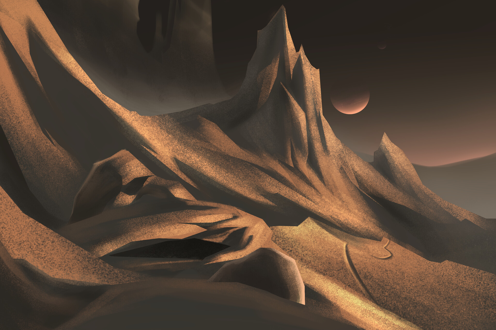 ArtStation - Landscape Titan - Illustration