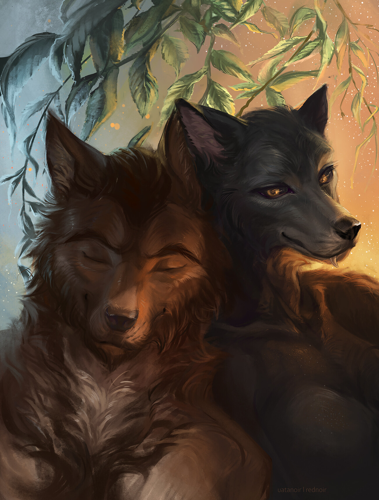 ArtStation - Wolf idyll