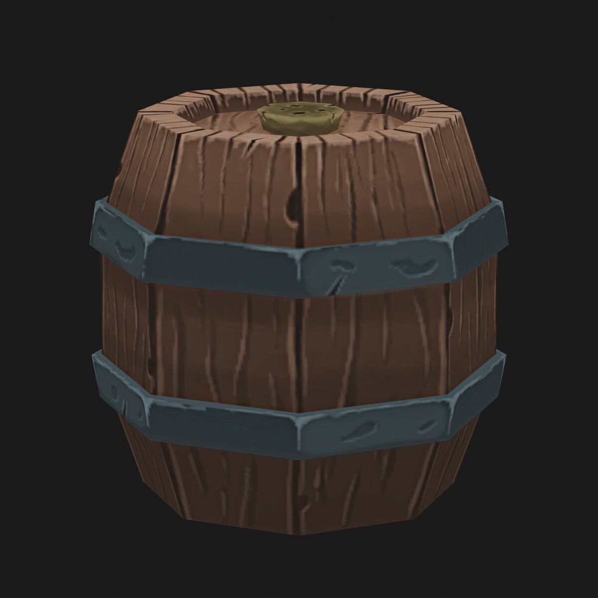ArtStation - Lowpoly Stylized Barrel Handpaint Game-Ready, Çağrı AYTAR
