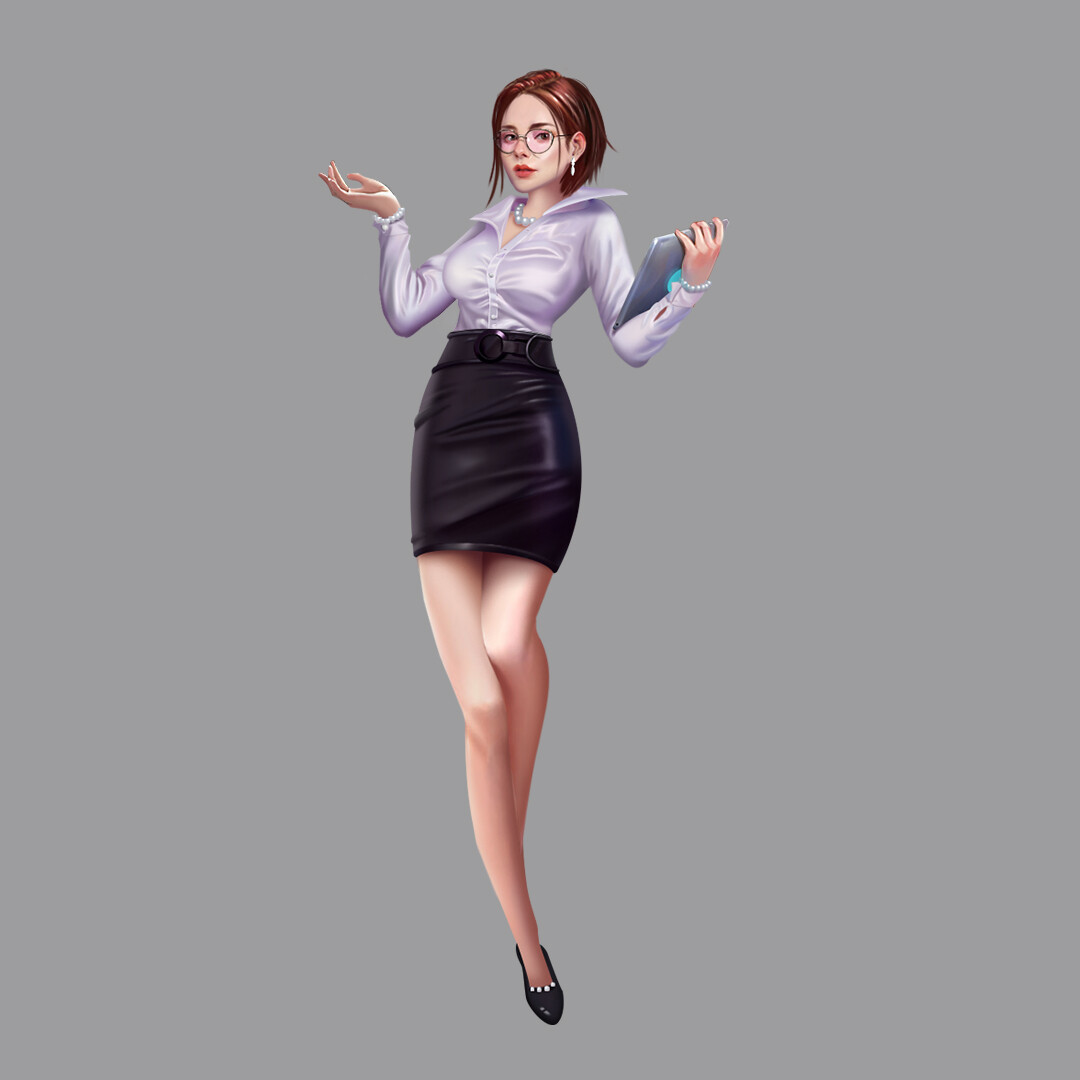 ArtStation - Secretary character design