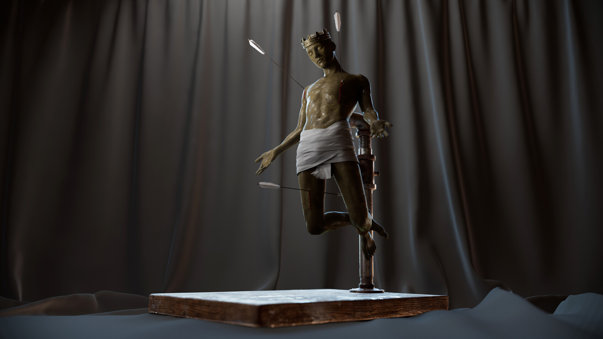 Rayan Haidar - Aimless Arrow - Clay render