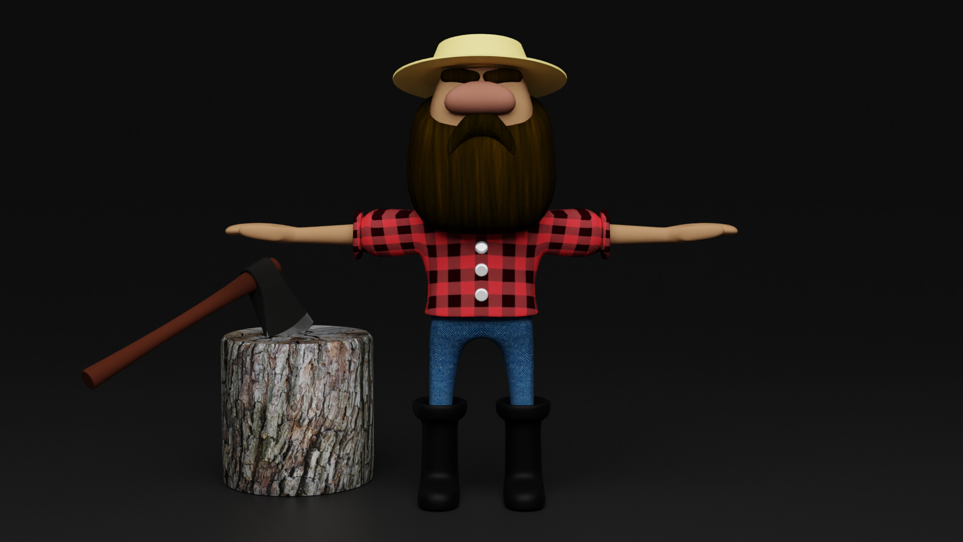 ArtStation - Character Design : woodcutter