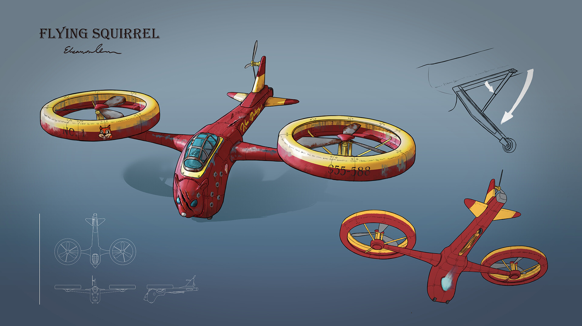 ArtStation - Flying Squirrel