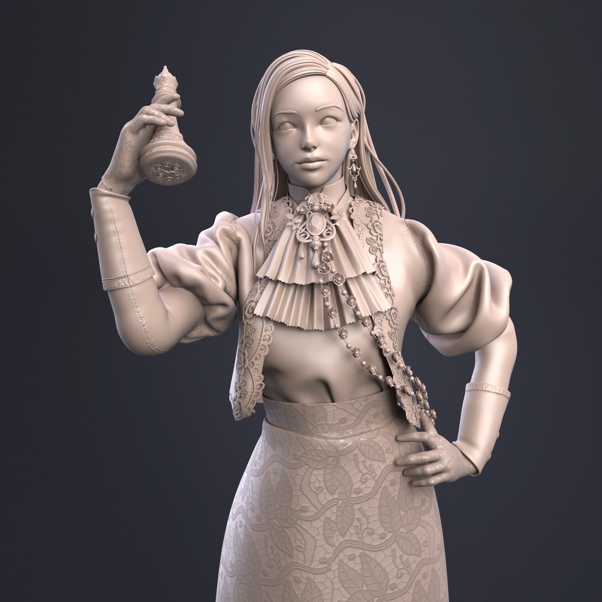 ArtStation - Lady Medea Solon FA - CG sculpt
