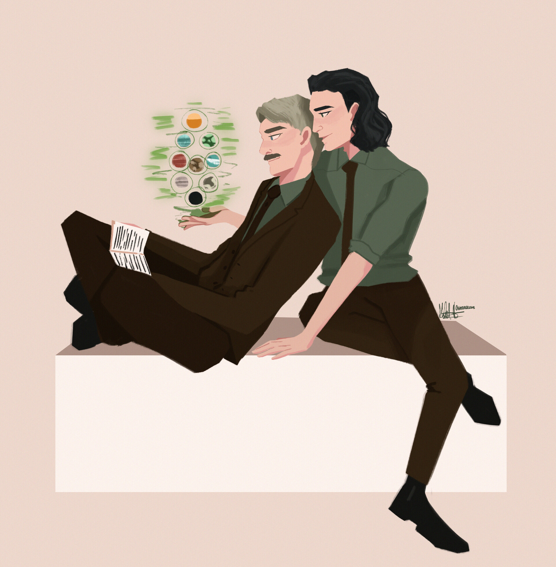 ArtStation - Loki and Mobius Reading