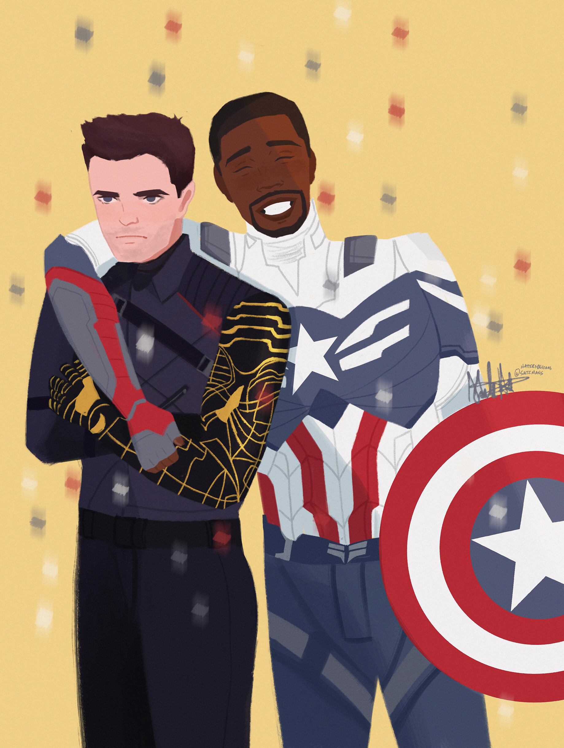 ArtStation - Captain America and his Grumpy Soldier