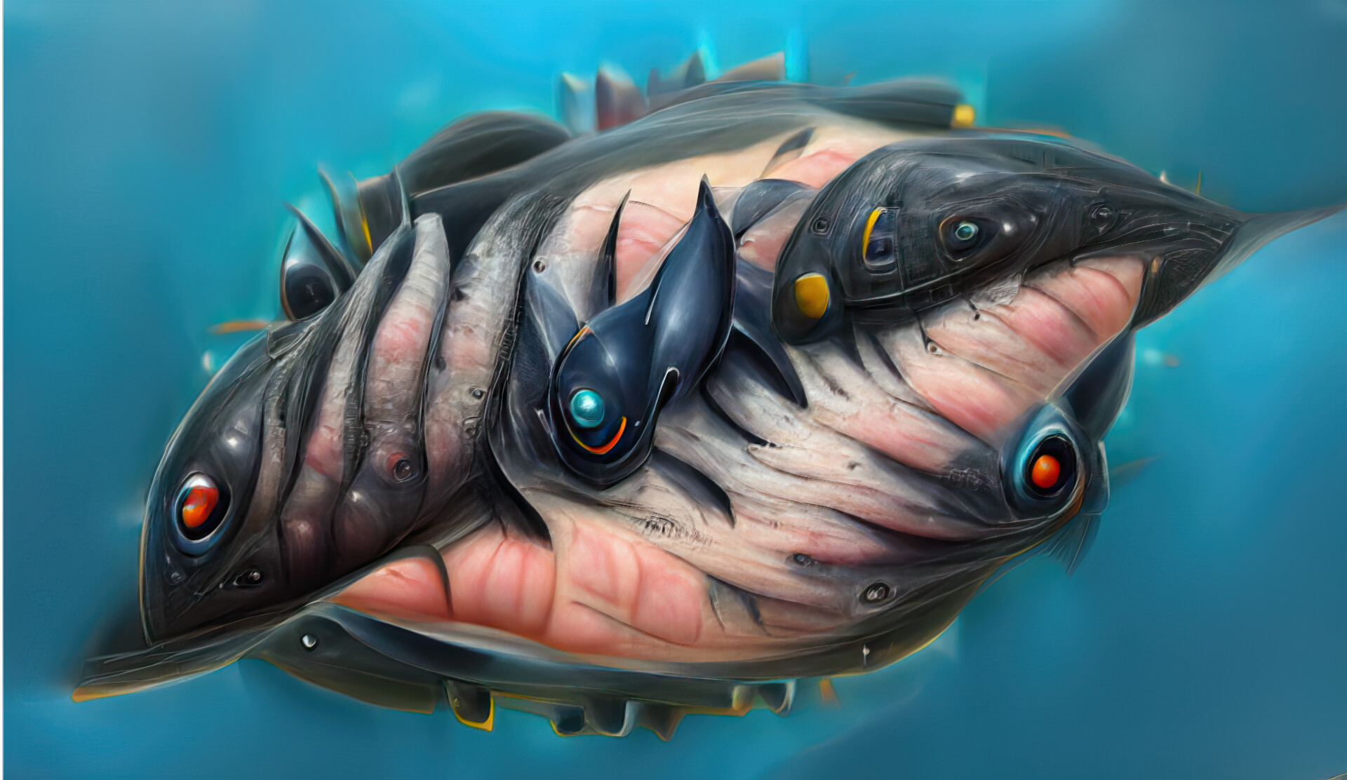 ArtStation - Concept Art - Alien Large Fish: Open Ocean