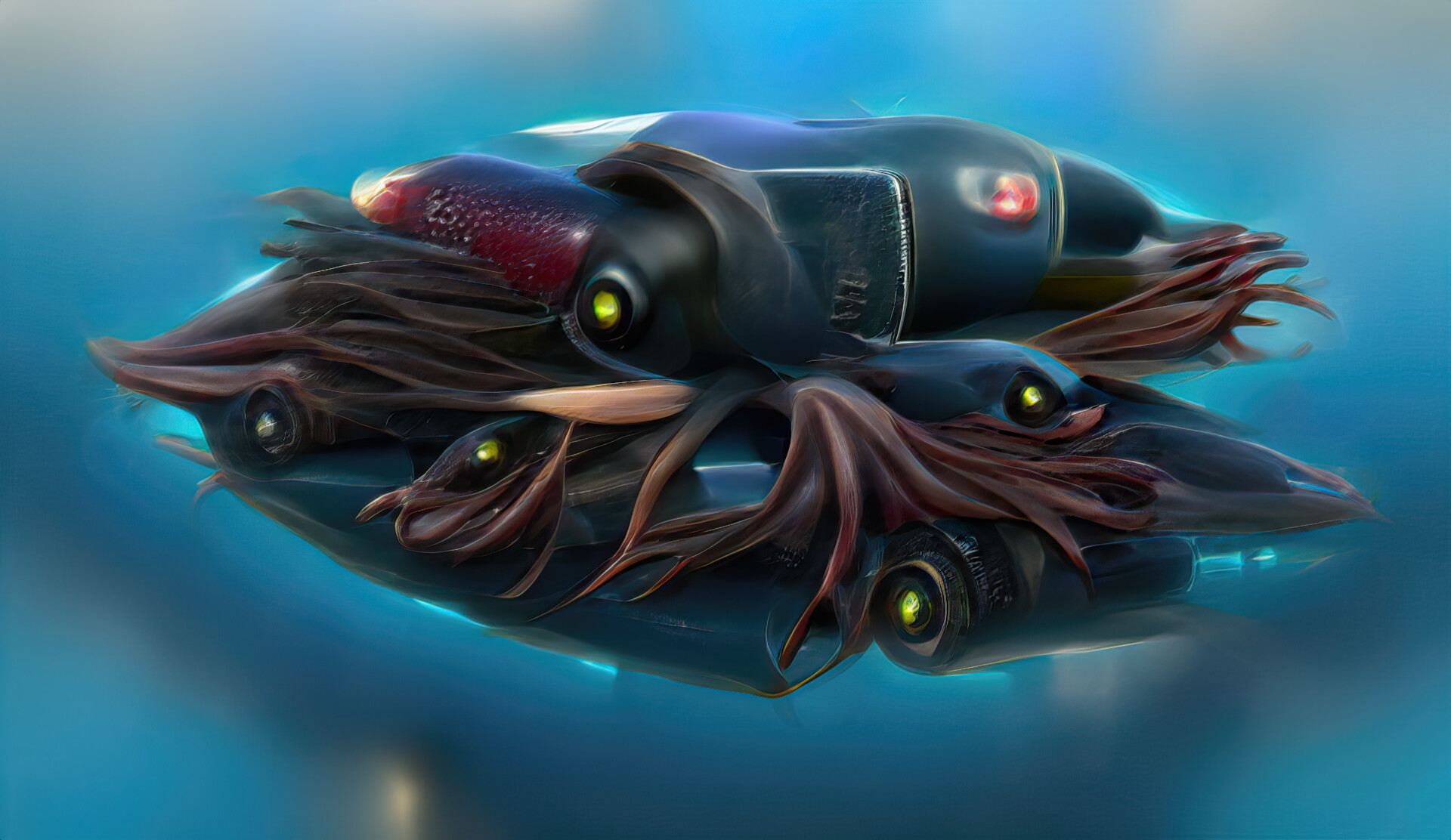 ArtStation - Concept Art - Armored Squid