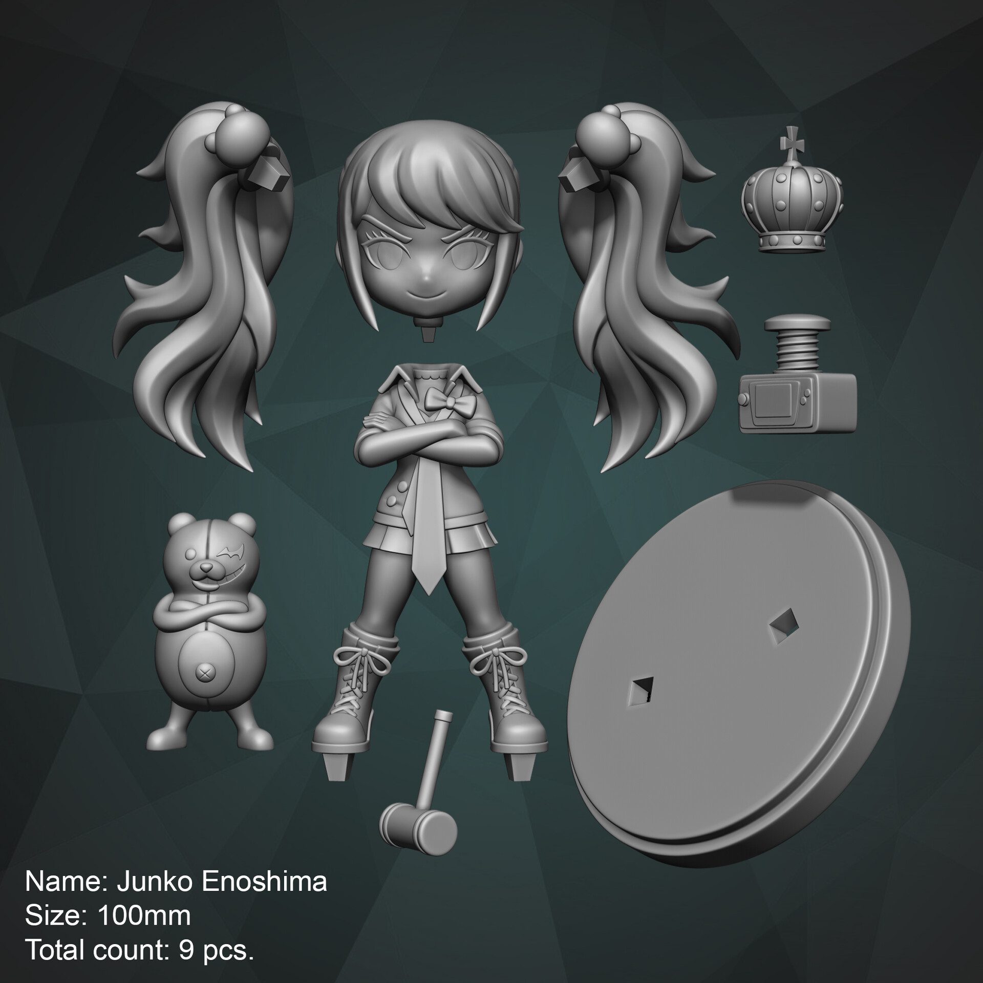 Skyler 3D Studios - Junko Enoshima - Danganronpa
