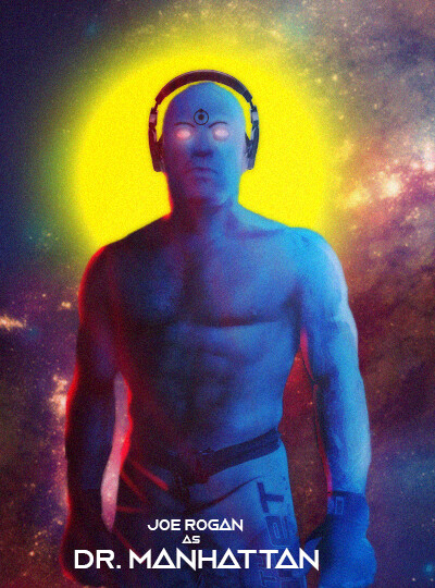 ArtStation - Joe Rogan as Dr.Manhattan