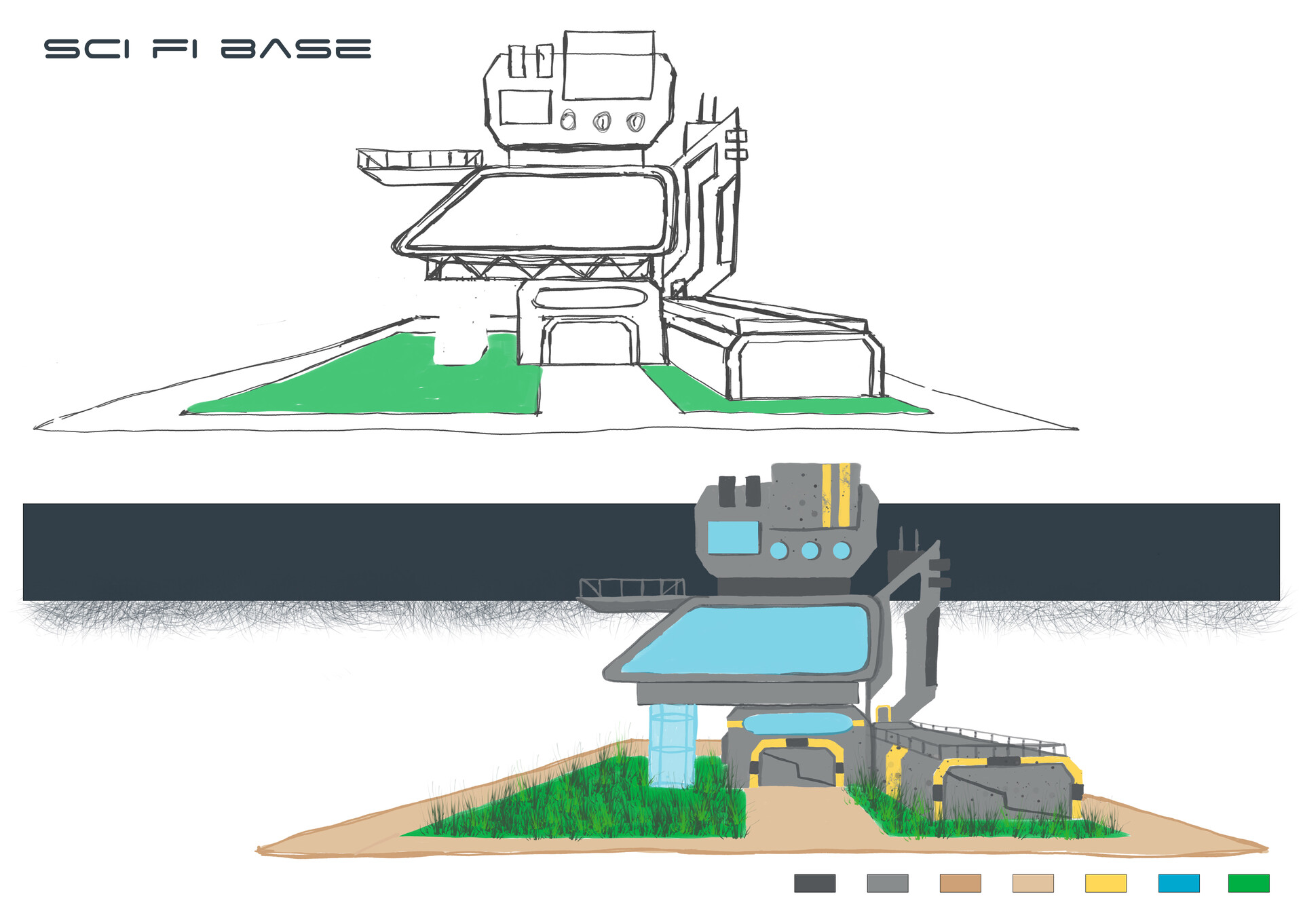 ArtStation - Sci fi base