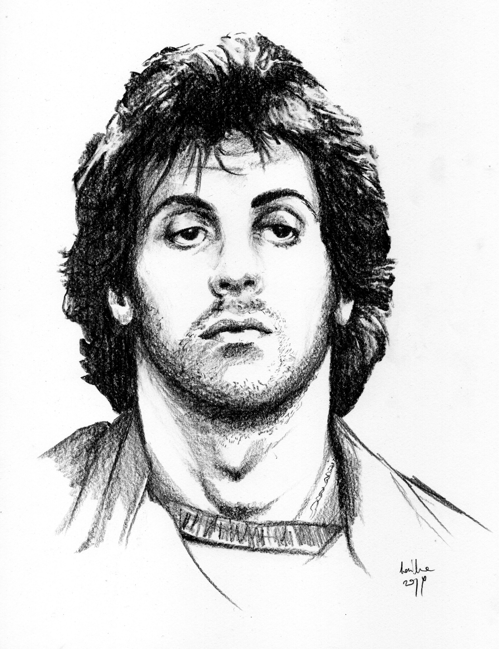 ArtStation - Sylvester Stallone as Rambo