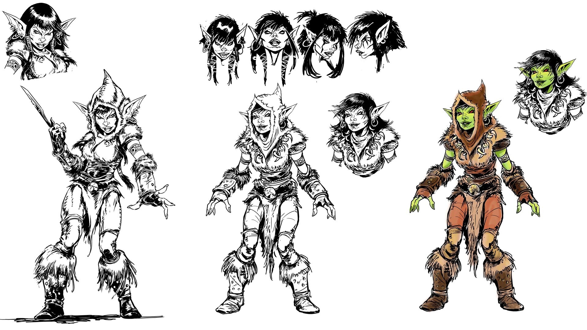 ArtStation - Orcs & Goblins Character research 1