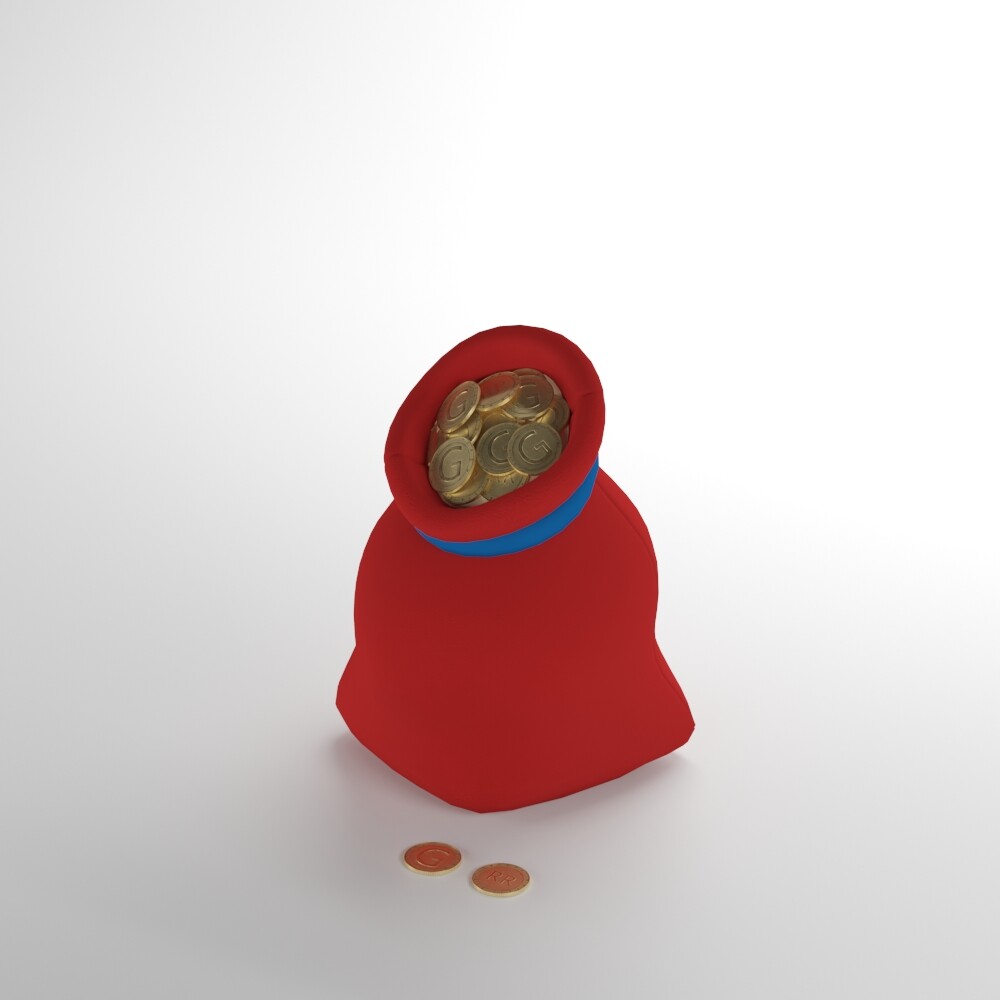 ArtStation - coin bag