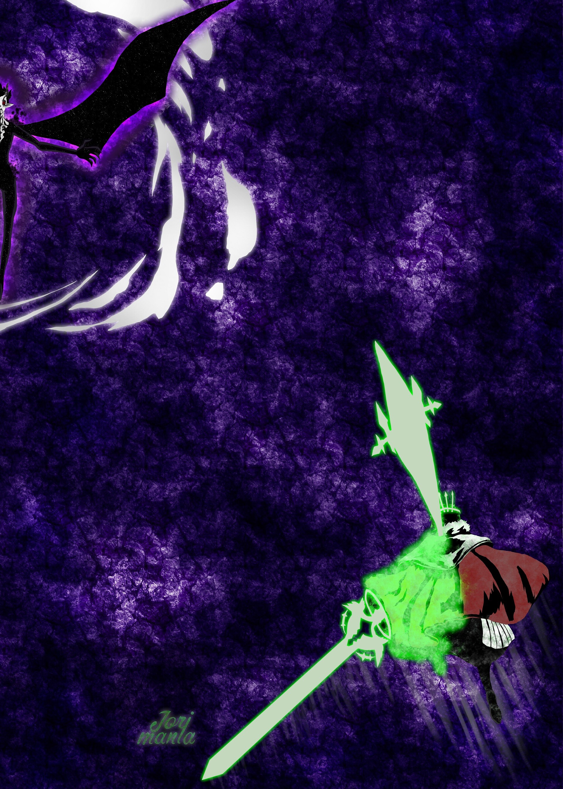 ArtStation - Black Clover - Yuno vs The Devil