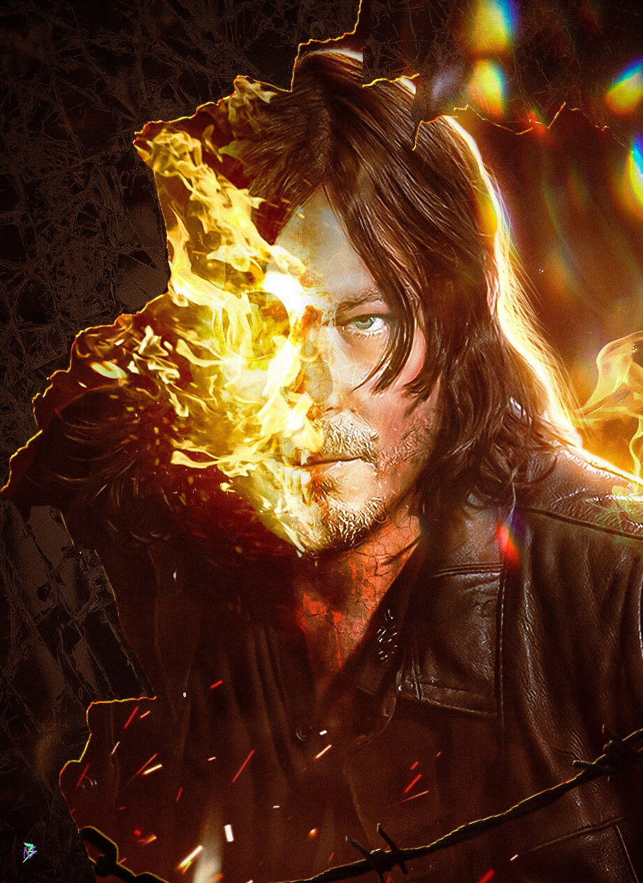 ArtStation - Norman Reedus As Ghost Rider