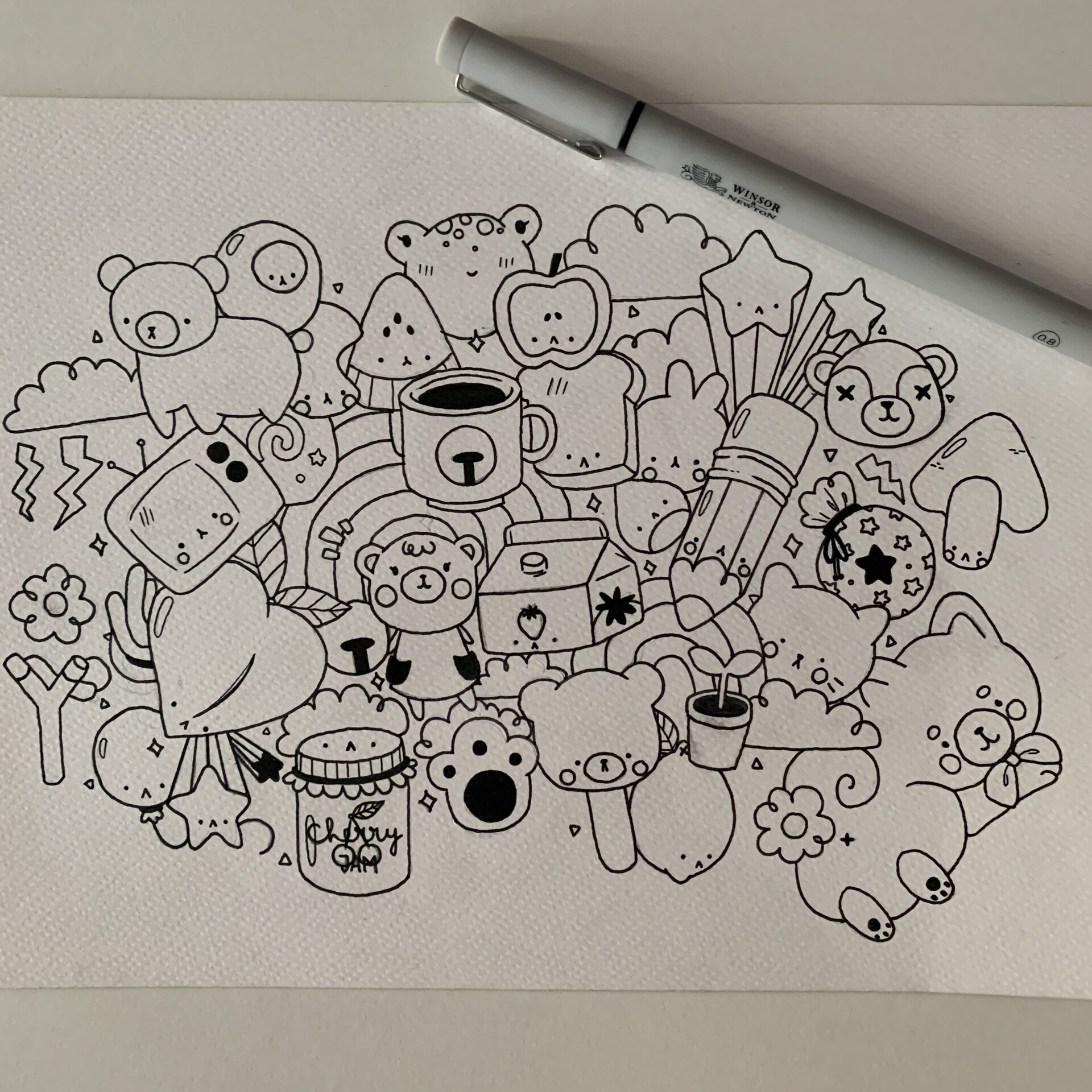 ArtStation - Original doodle (lineart)