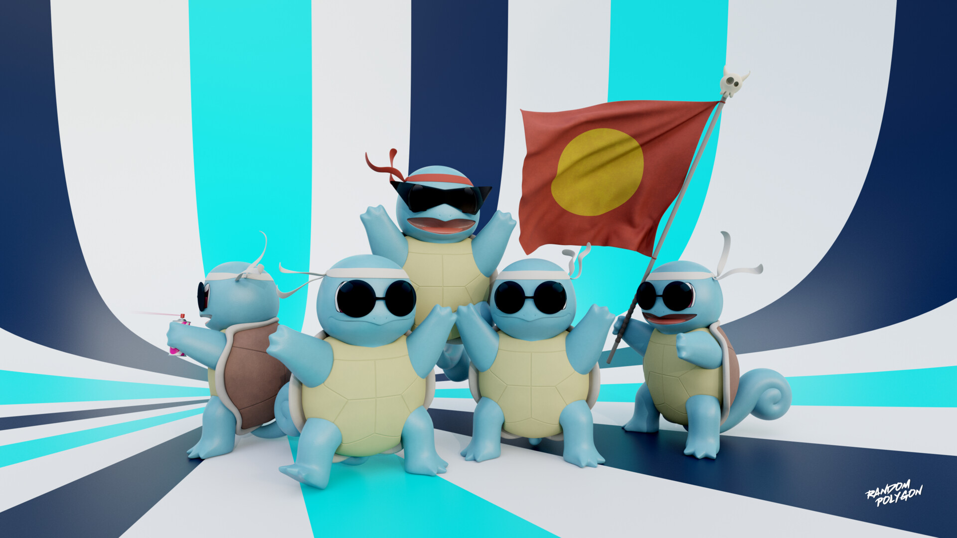 Random Polygon - Here Comes the Squirtle Squad