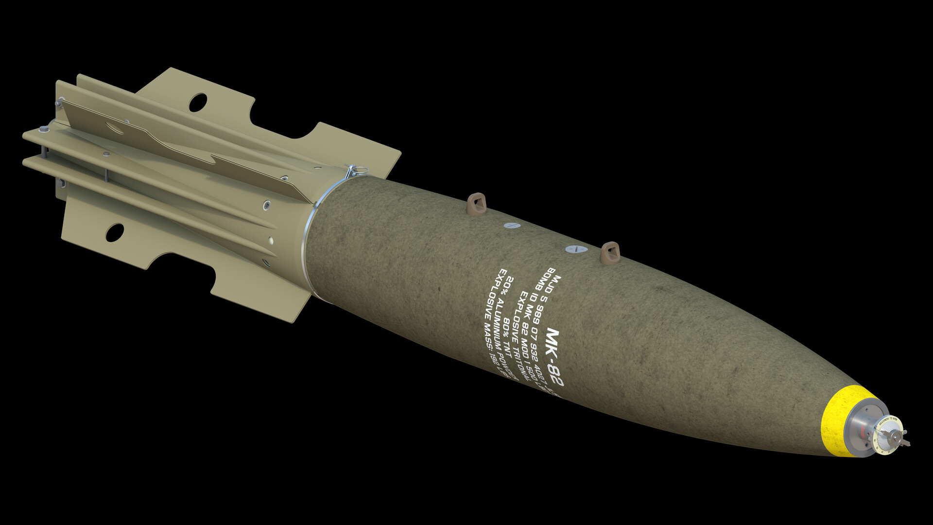 Edgar B - The Mk 82 with Mk 15 Snakeye fin assembly