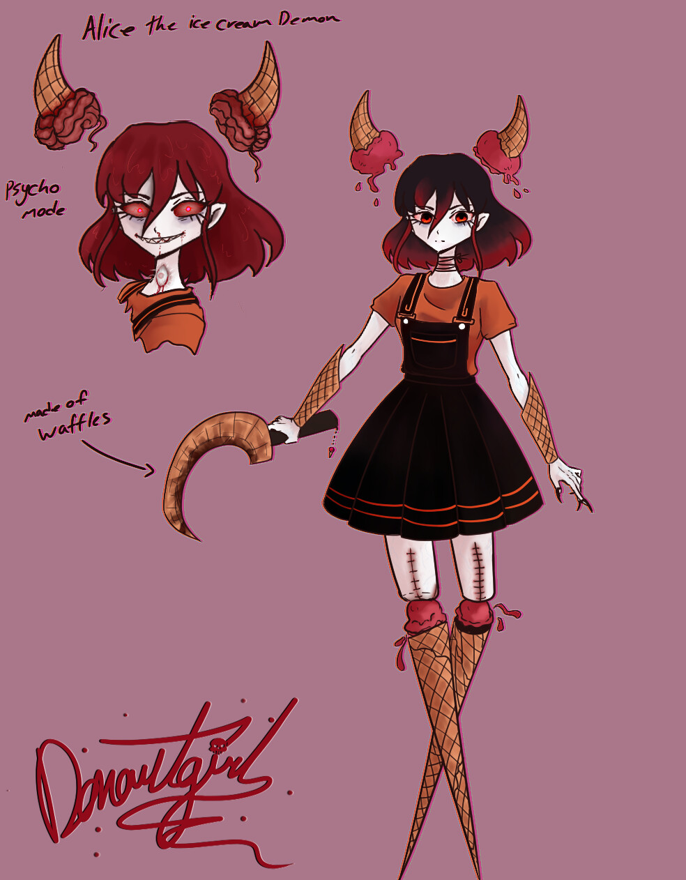 ArtStation - Alice The Ice Cream Demon
