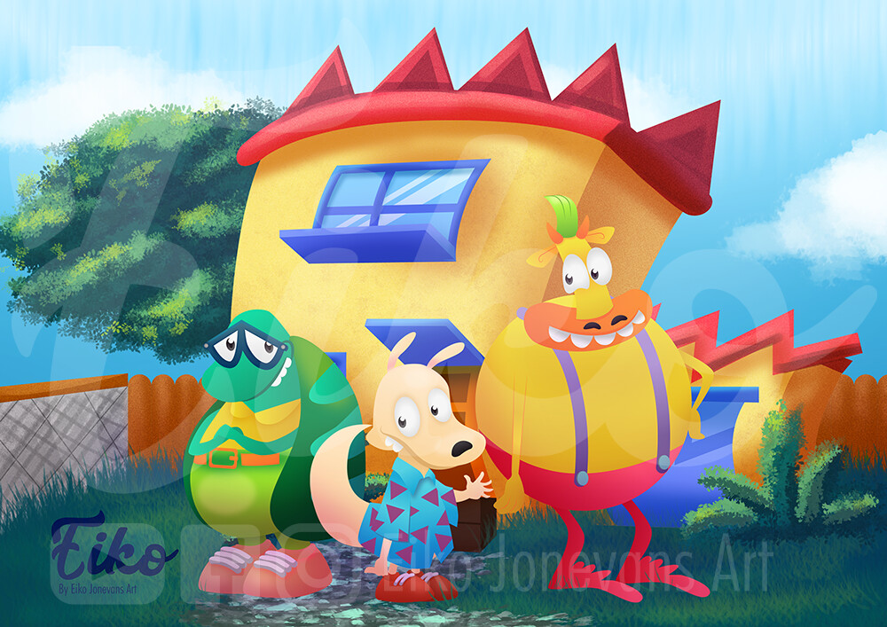 ArtStation - Rocko's Modern Life Fan Art