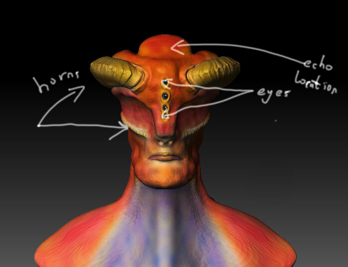 ArtStation - orange creature