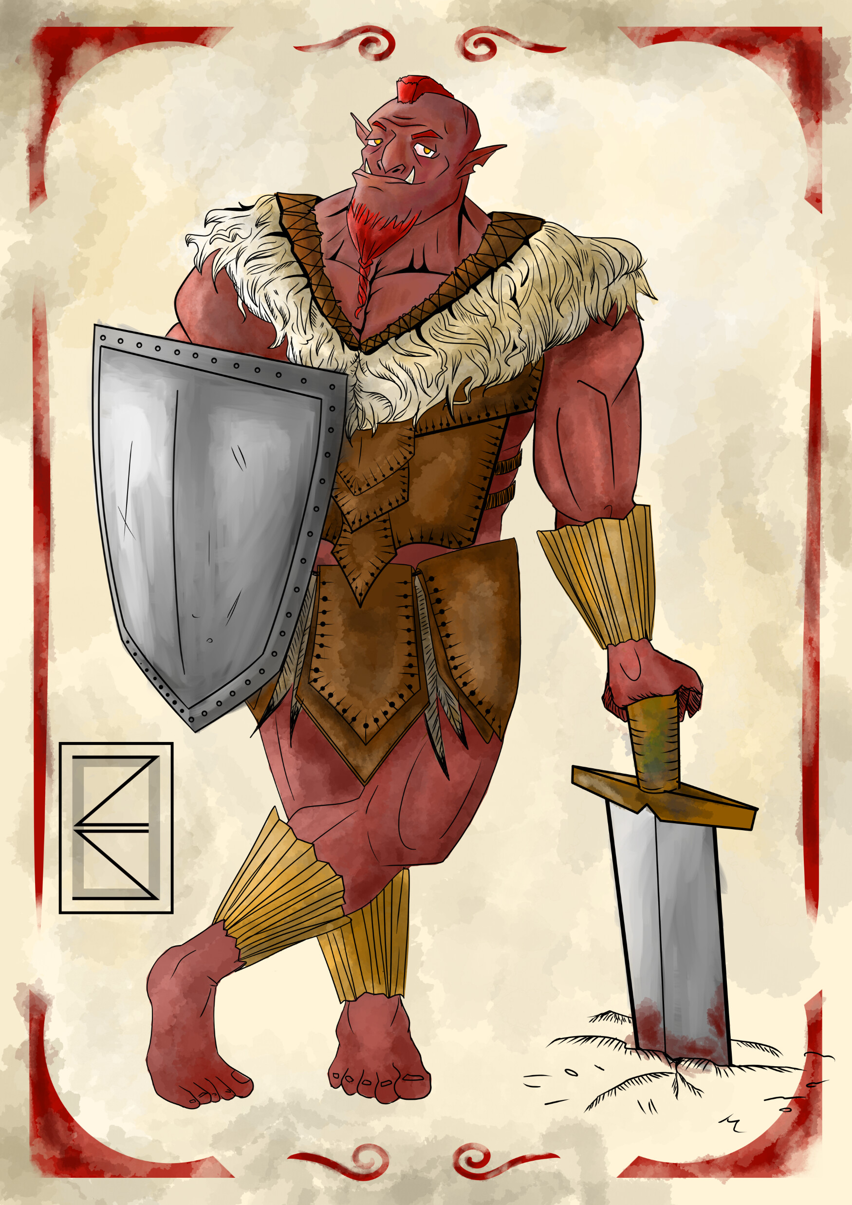 ArtStation - Red Orc