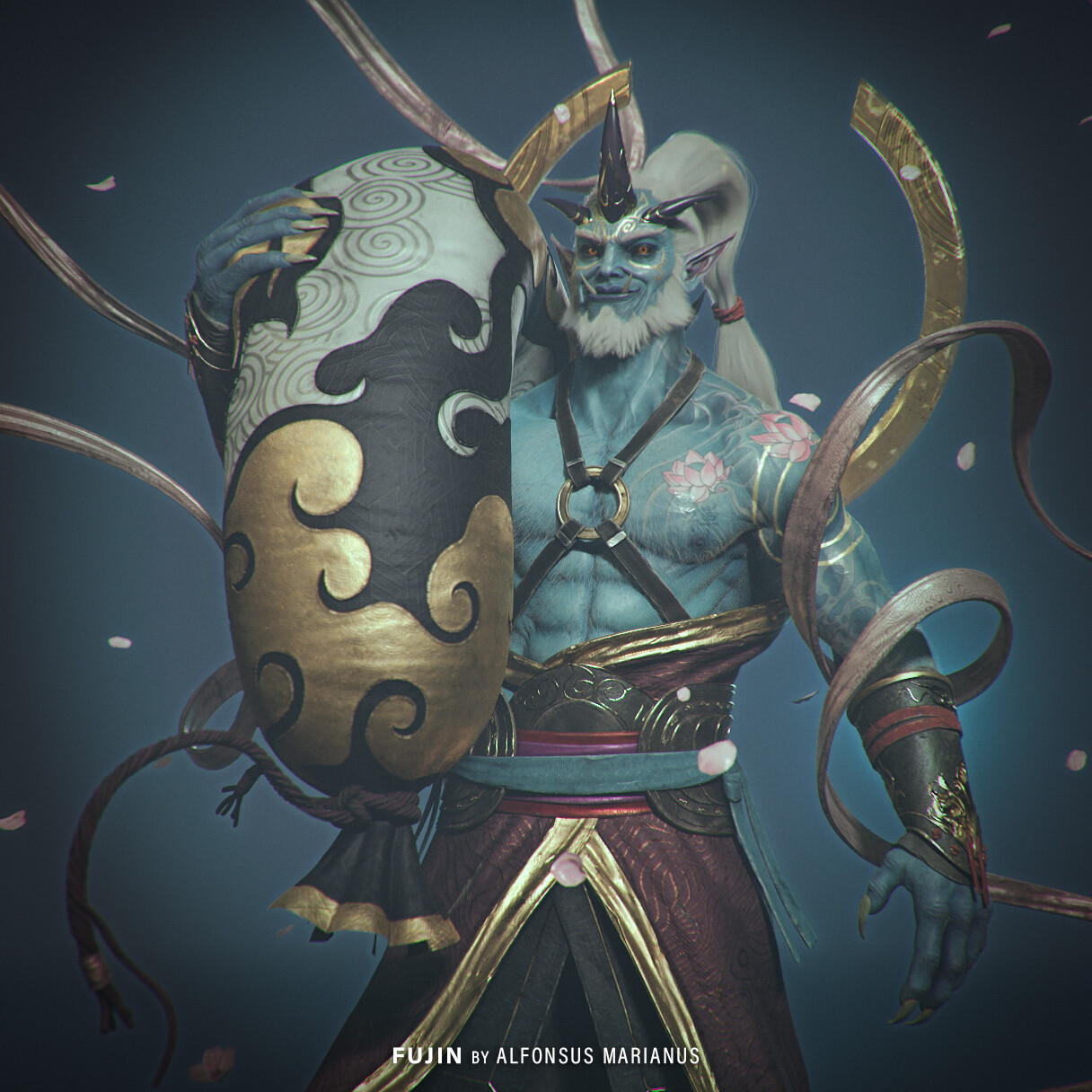 Alfonsus Marianus - FUJIN - FanArt for Age of Pantheons - FINAL