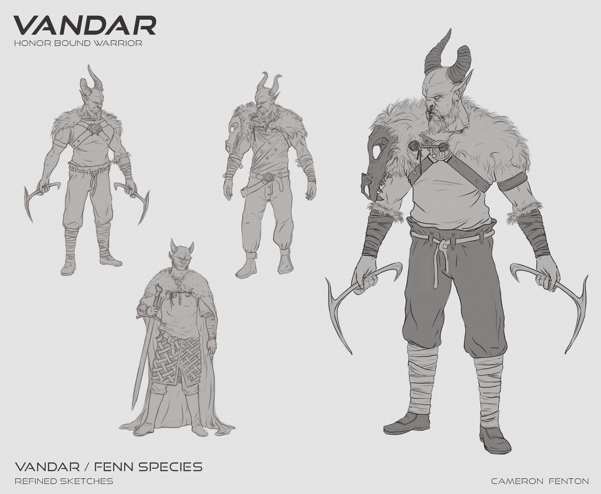 ArtStation - Vandar Character Sketches