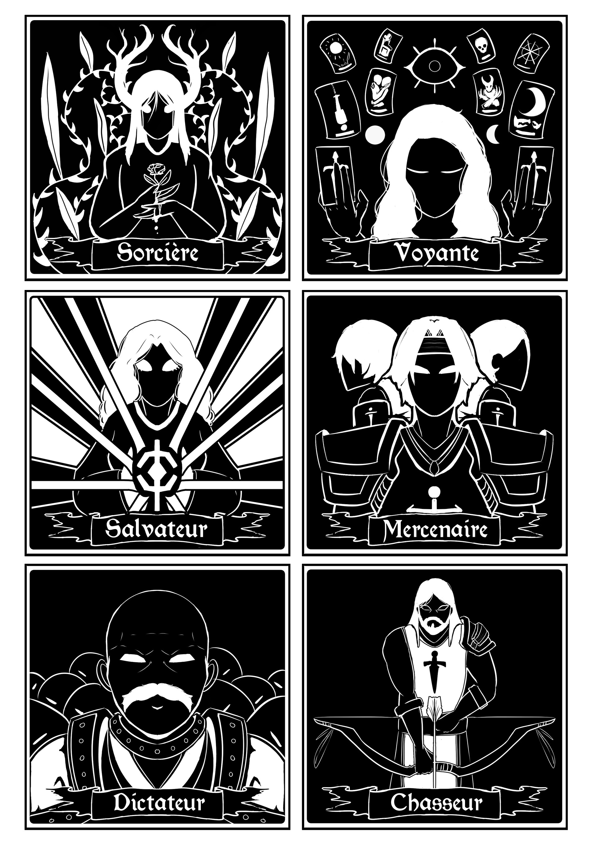 ArtStation - Custom Werewolves card game - Retribution edition