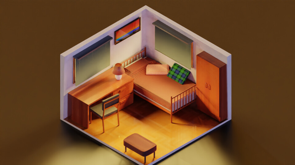 ArtStation - Isometric Room 3