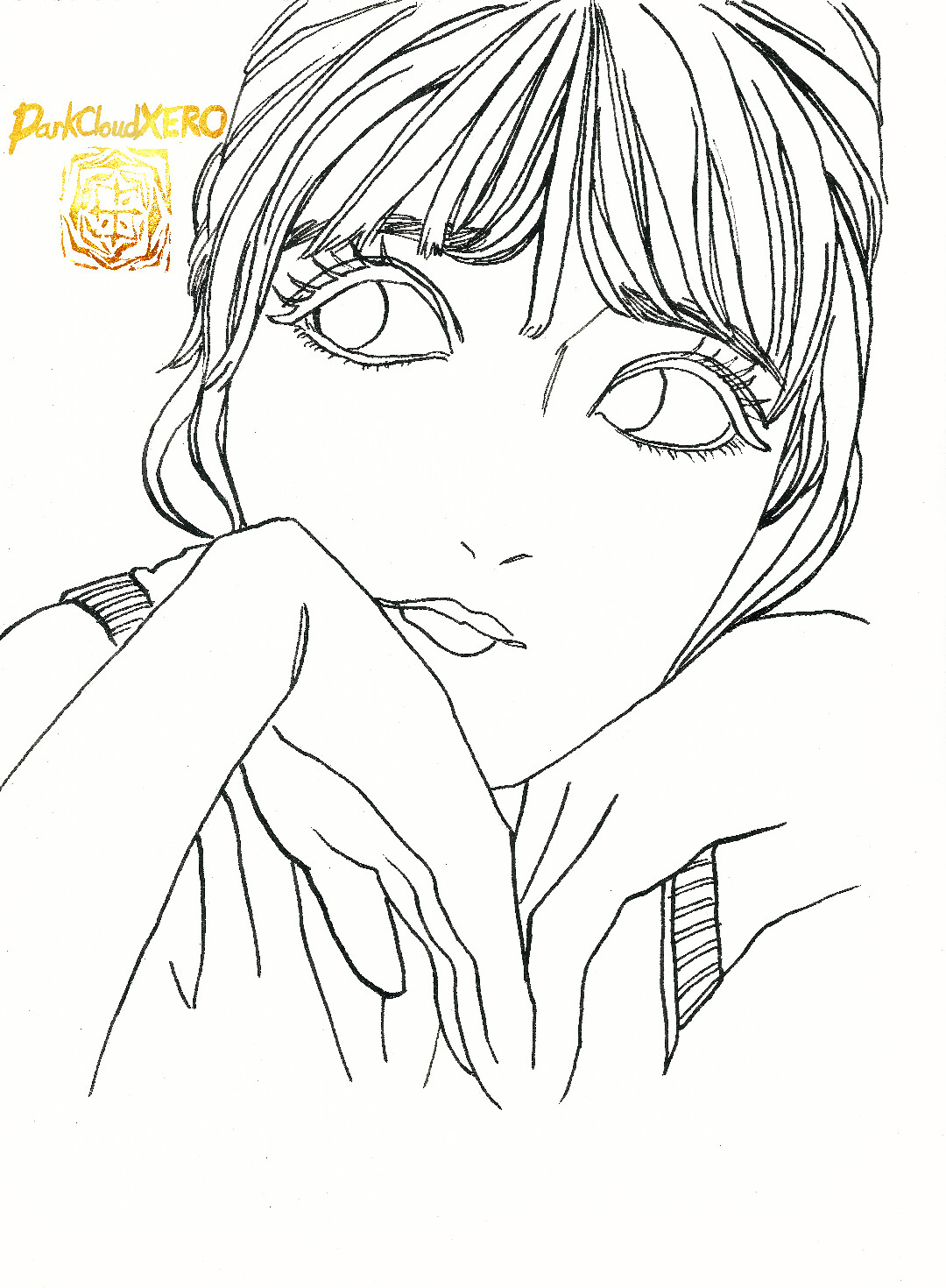 ArtStation - Chinami Tokunaga Thoughful Line Art