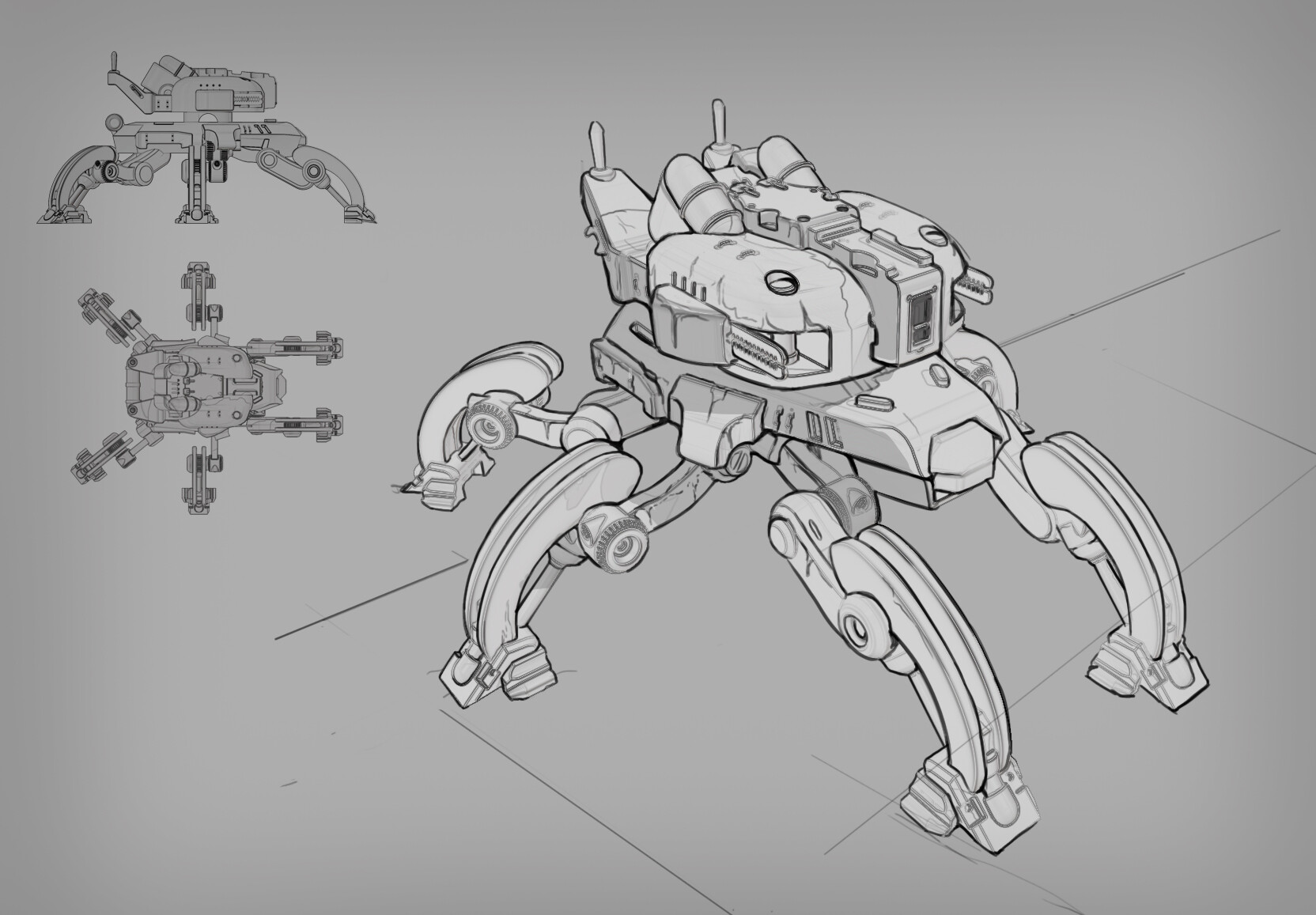 ArtStation - A mech for practicing