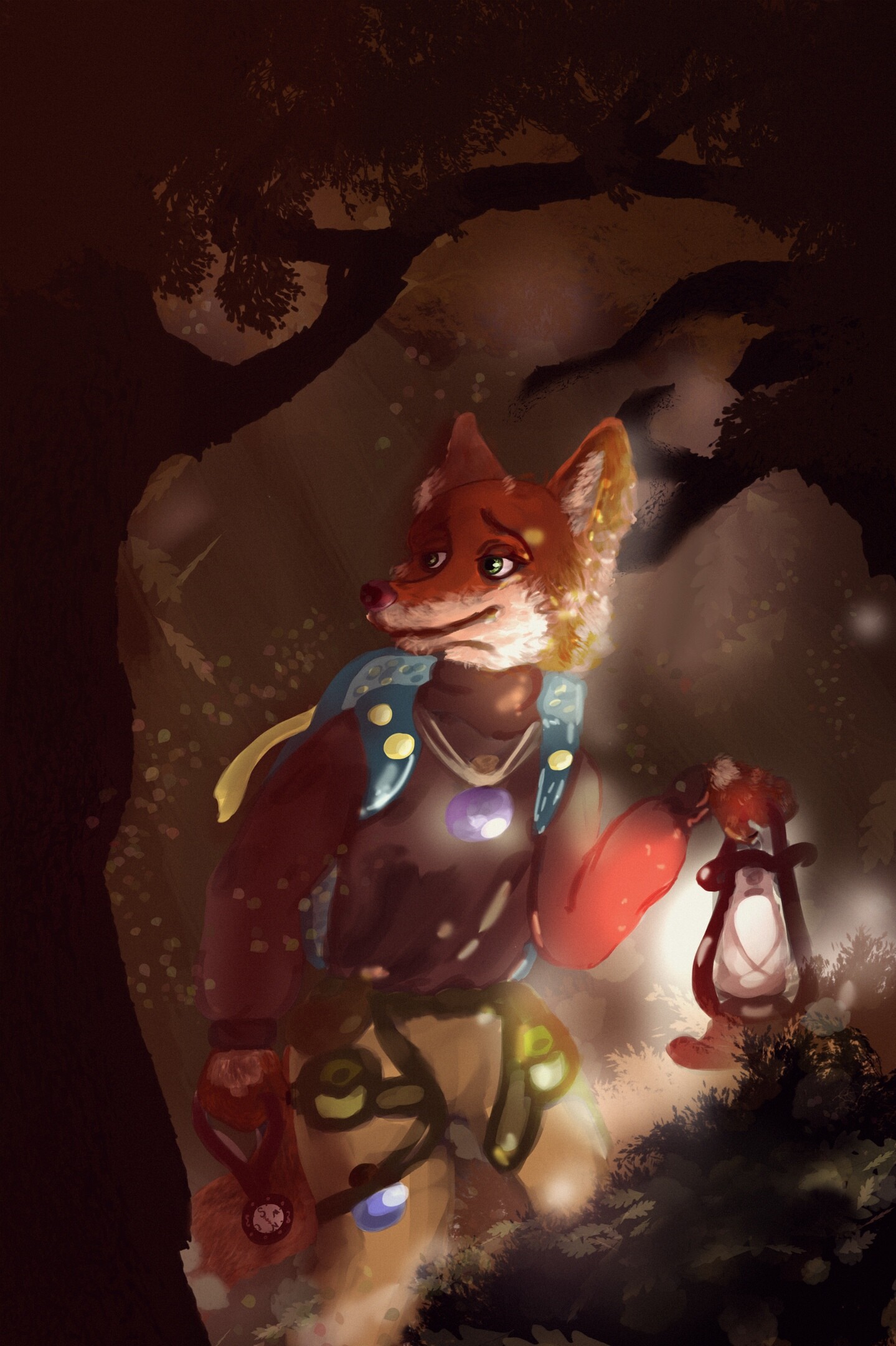 ArtStation - fox in the forest