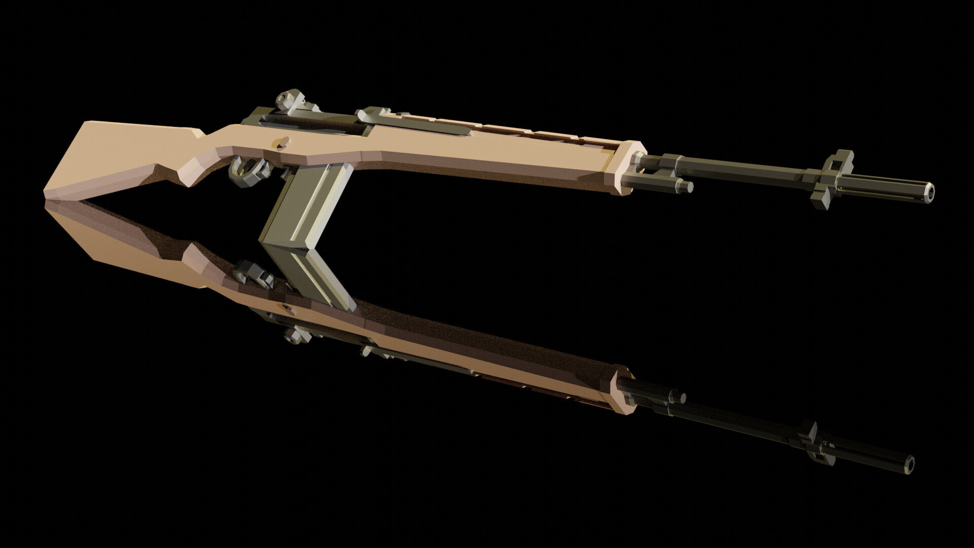 ArtStation - Lowpoly M14