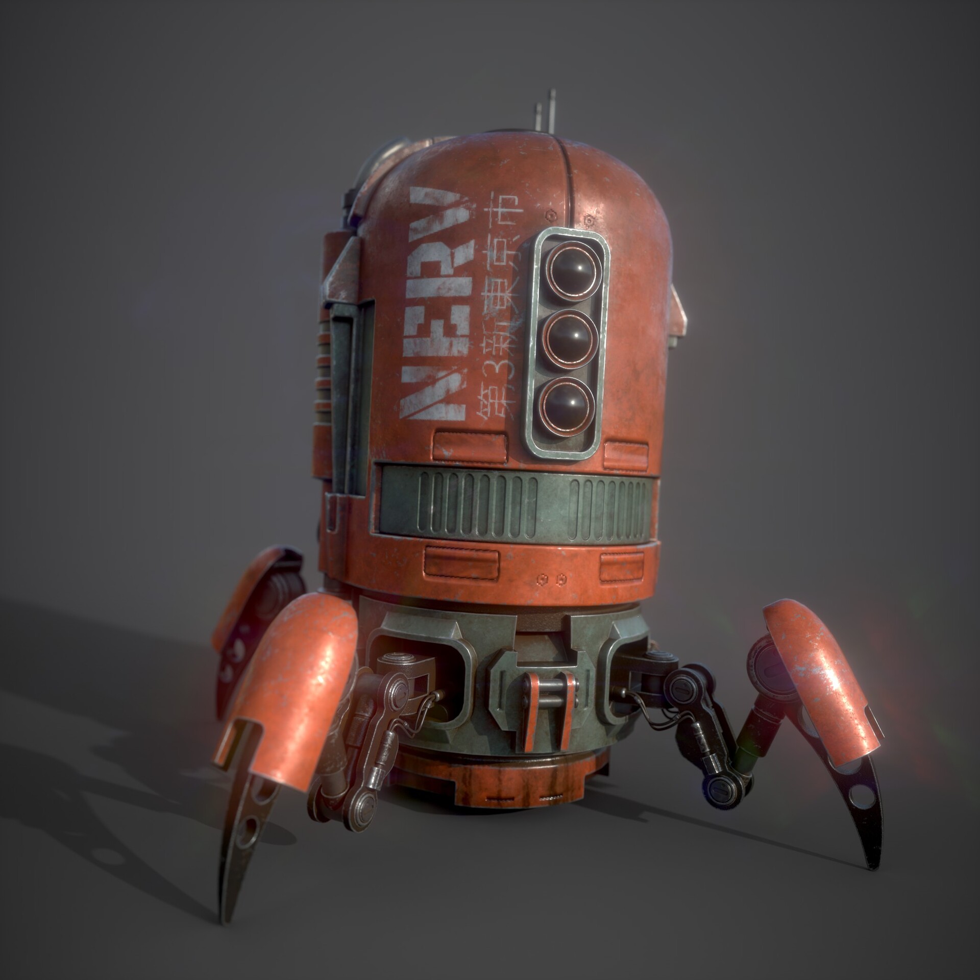 ArtStation - Game02_SpiderBot Substance Painter Practice