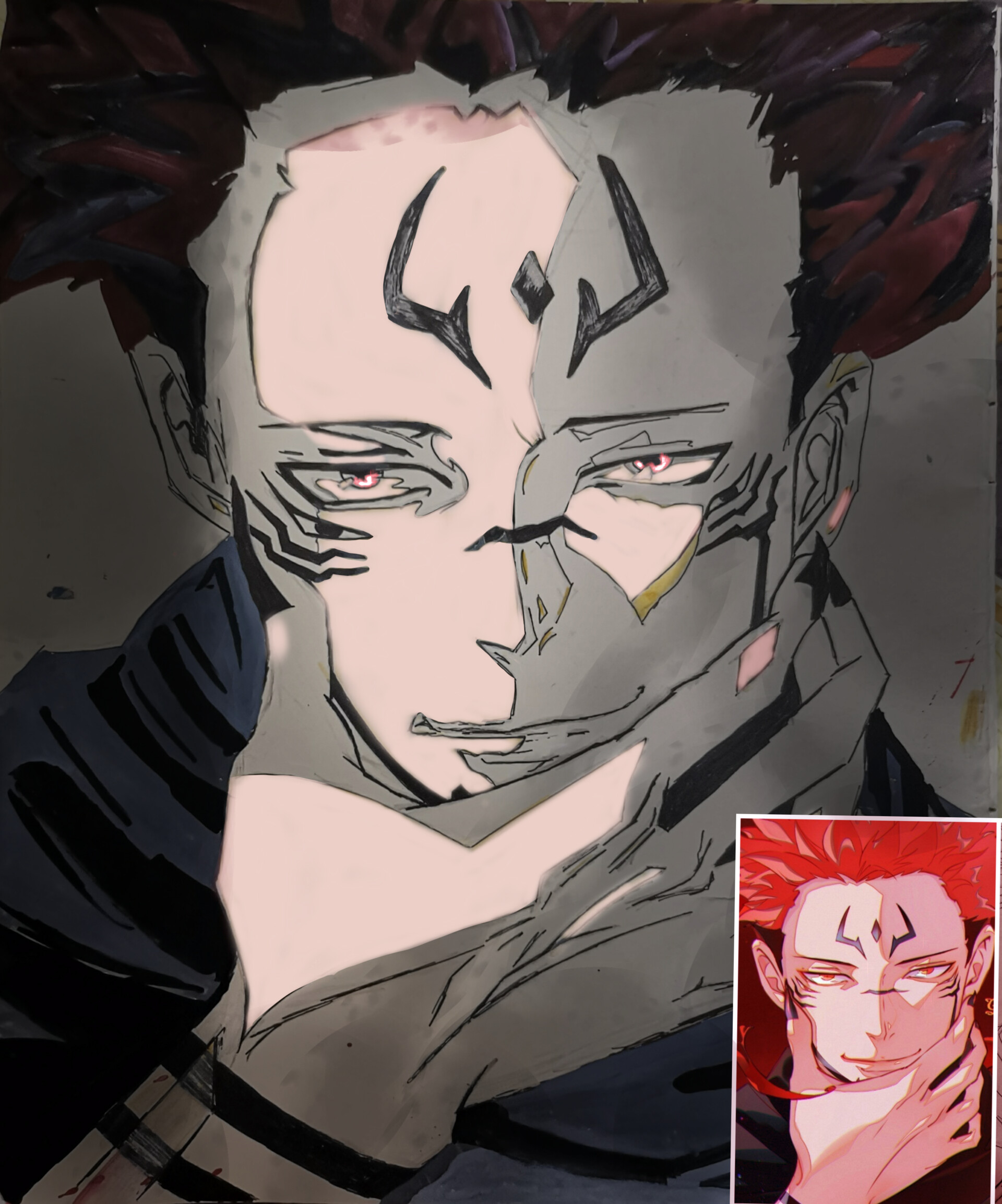 ArtStation - Sukuna fan art