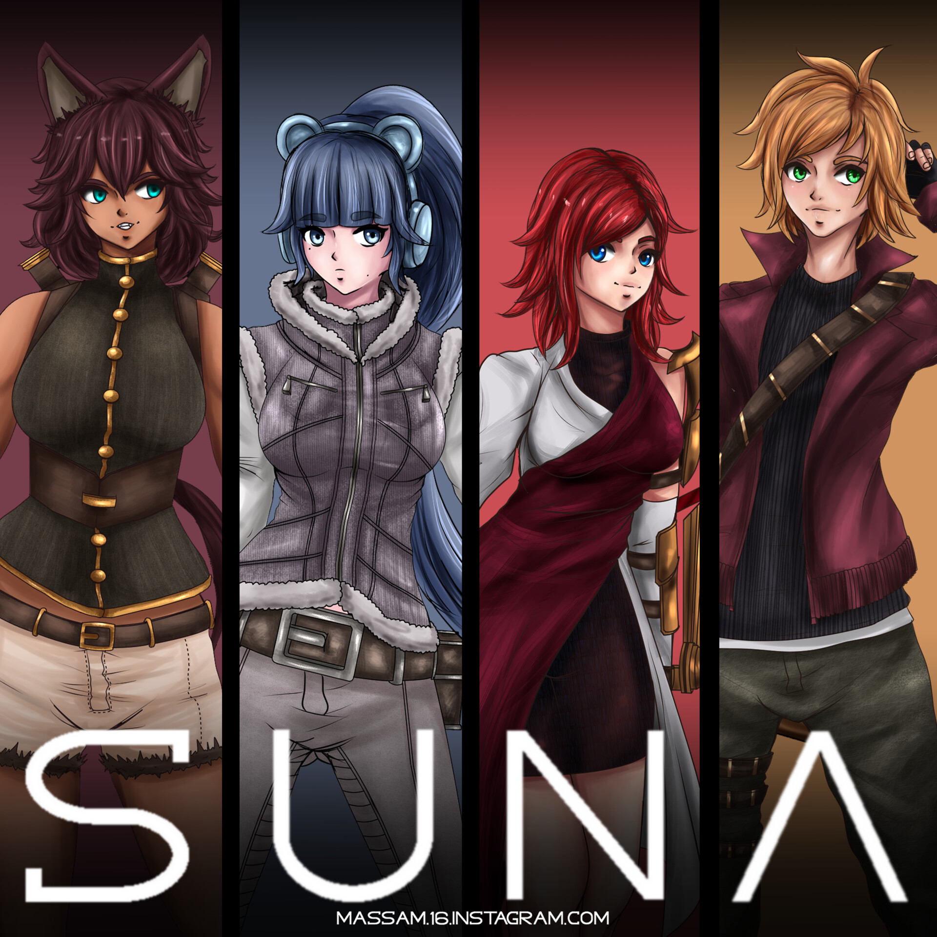 ArtStation - Team SUNA (RWBY OC)