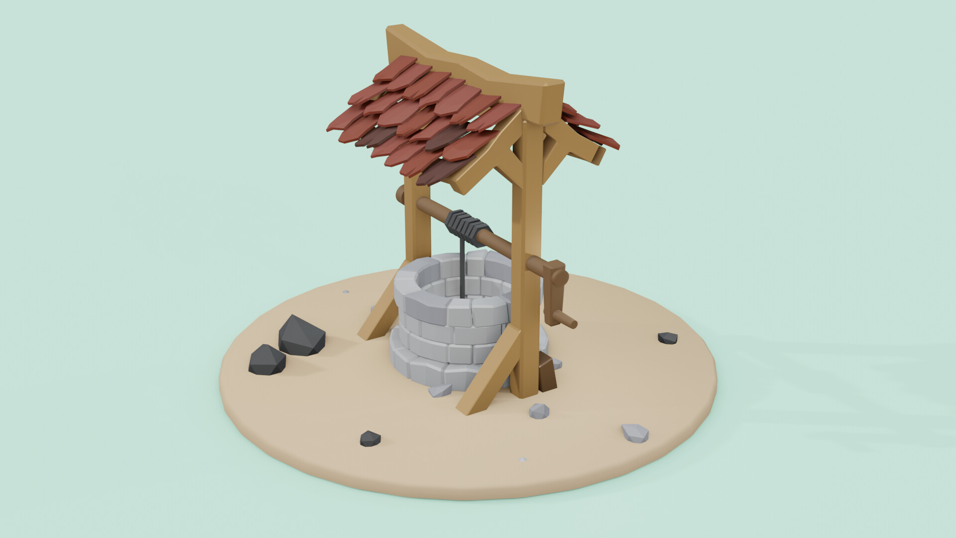ArtStation - Low Poly Well
