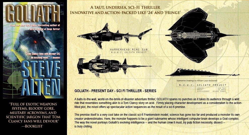 ArtStation - 'Goliath' by Steve Alten's Paperback Illustrations