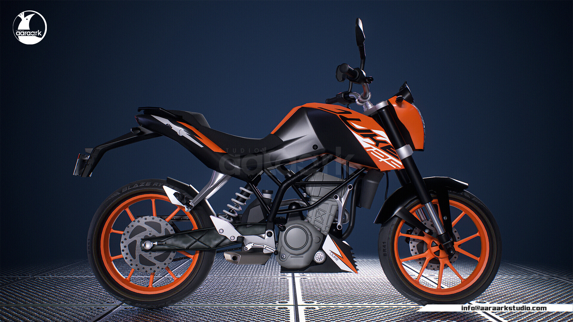 ArtStation - DUKE_Indian_bike