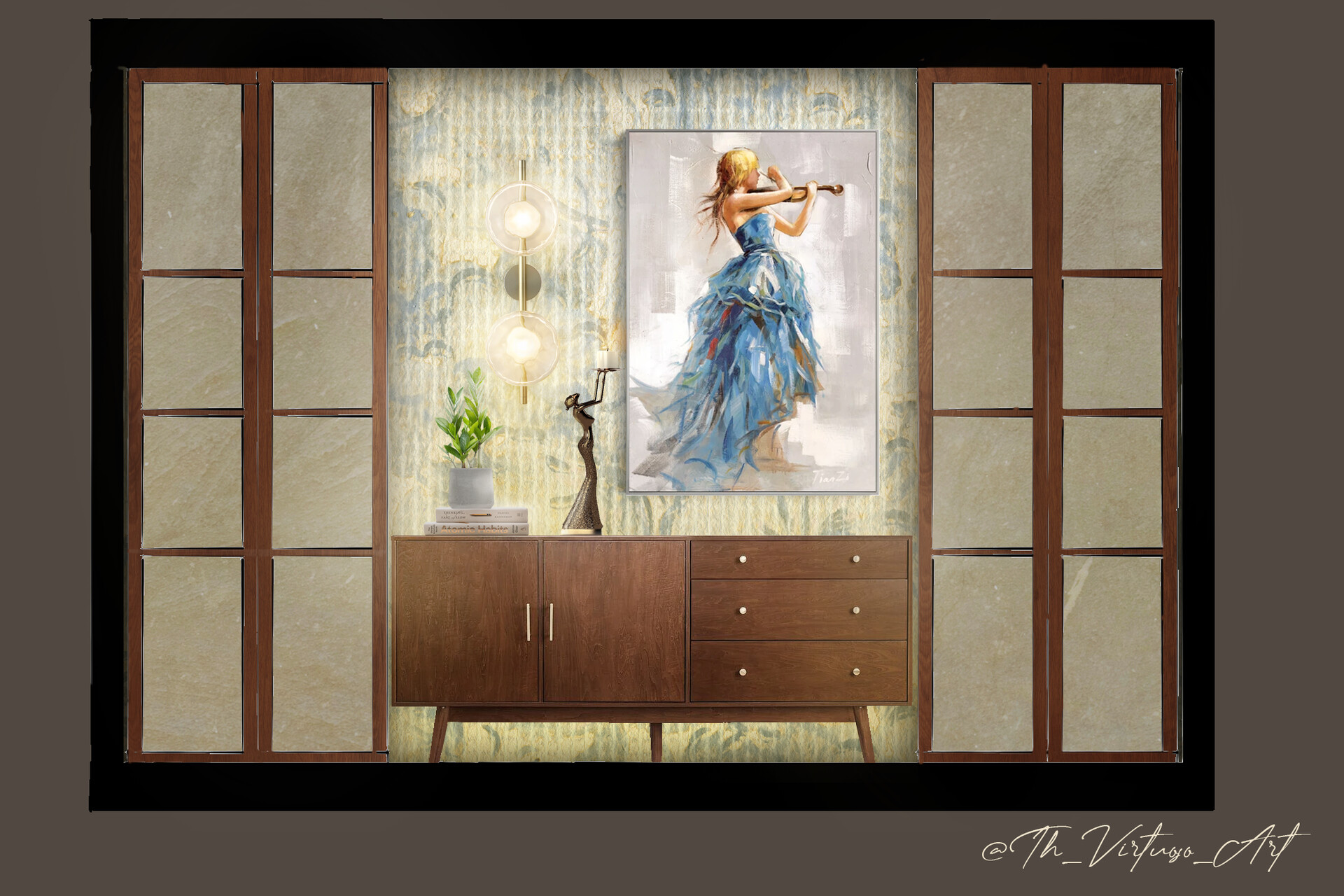 ArtStation - ROOM SECTION RENDERED