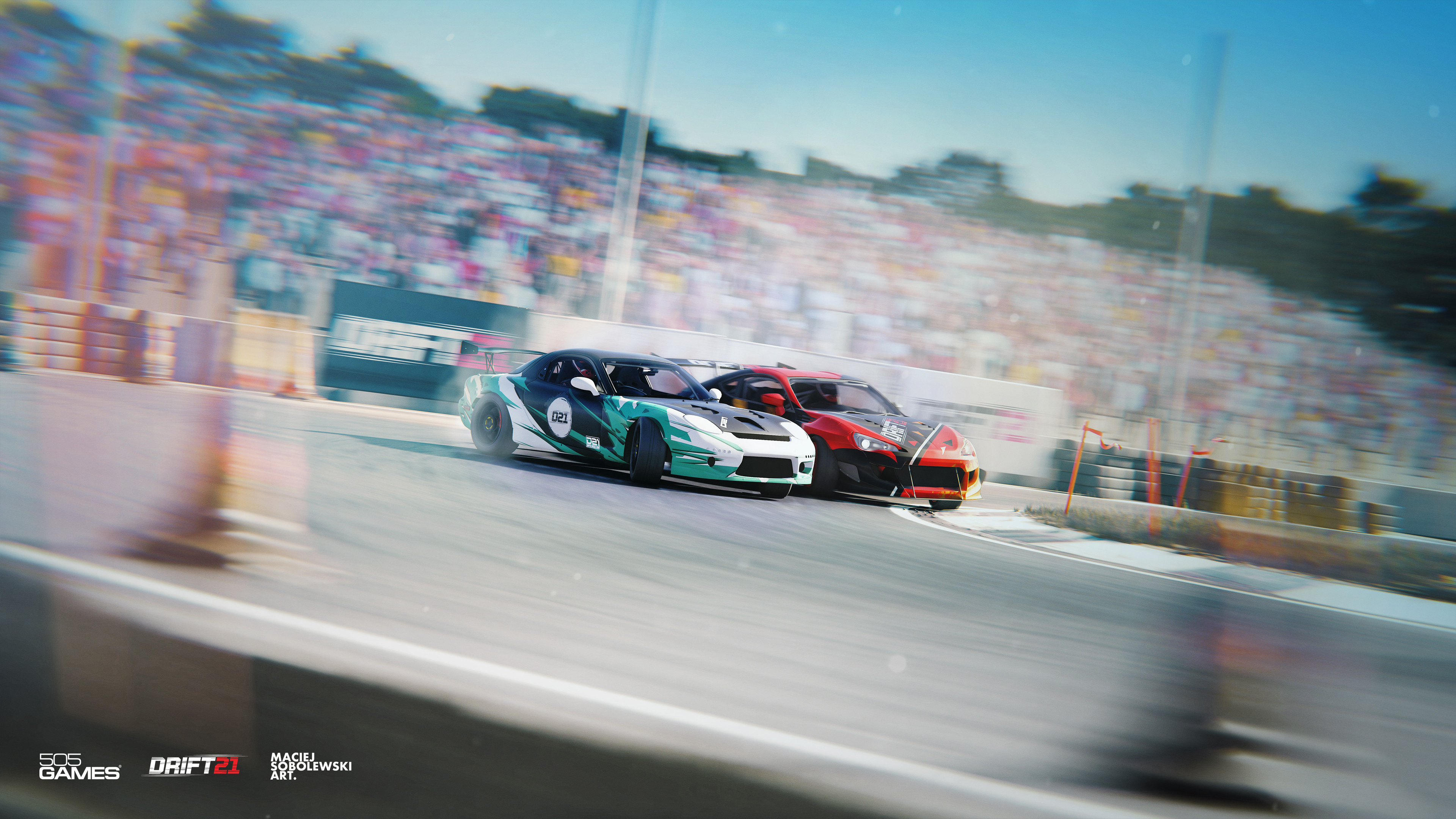 Maciej Sobolewski - Key Art for DRIFT21 game