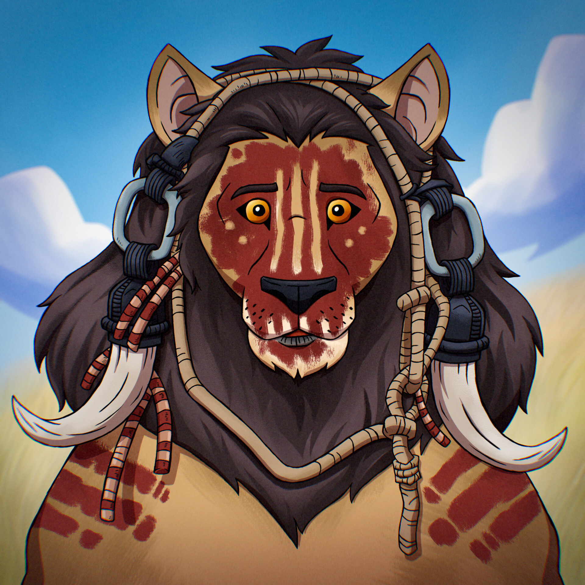 ArtStation - Tribal Lion